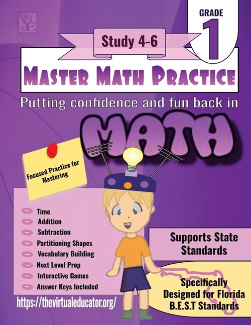 Master Math Practice: 1st Grade: Study 4-6 (Paperback) : 알라딘