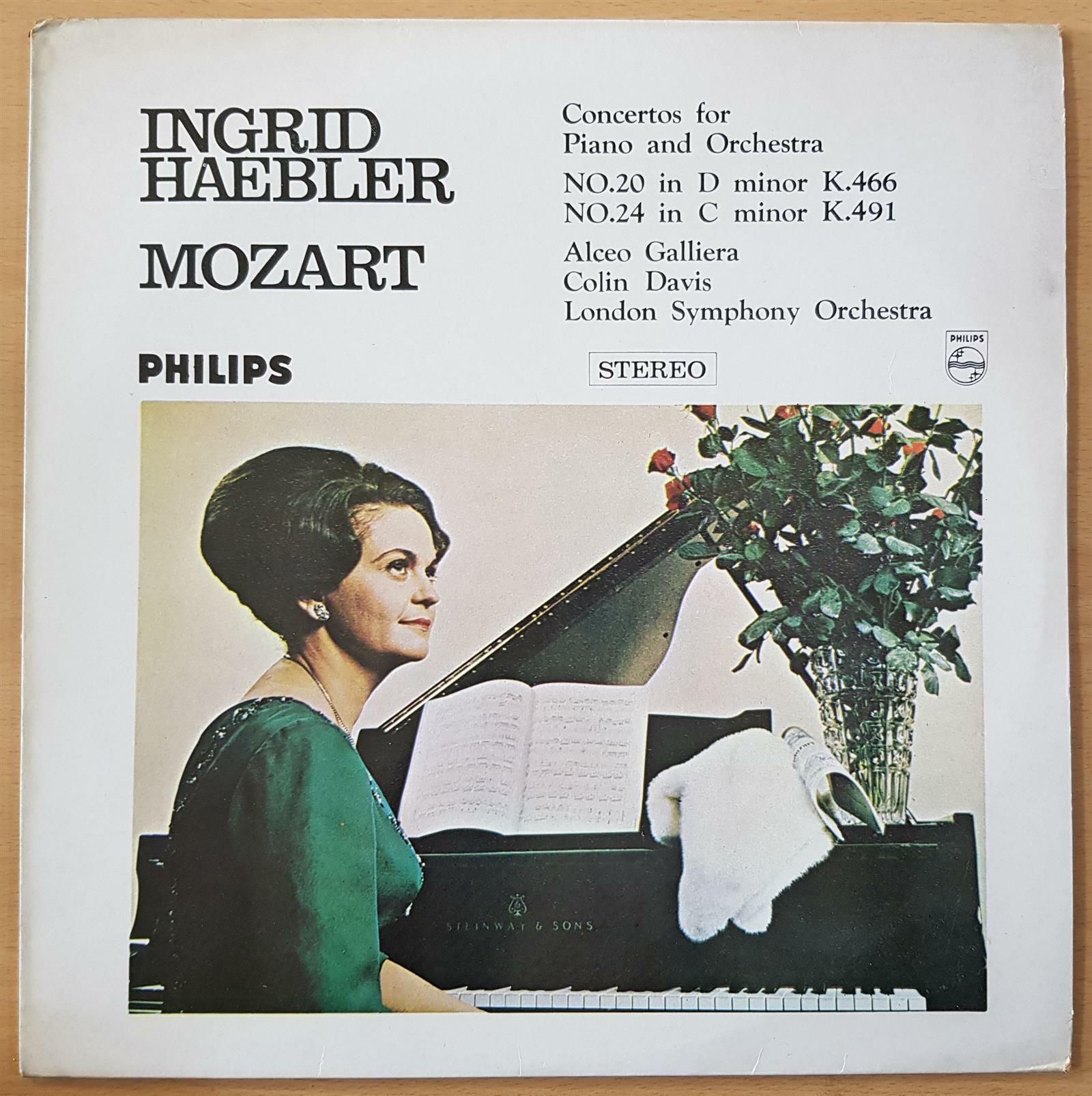 [중고] [LP] INGRID HAEBLER, MOZART - PIANO CONCERTOS NO.20 K.466 & NO.24 ...