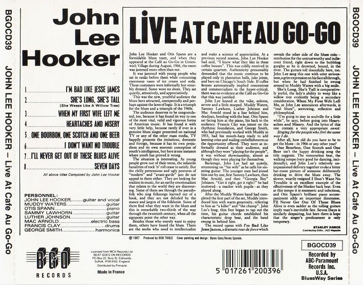 [중고] [수입] Live at Cafe Au Go Go | 알라딘