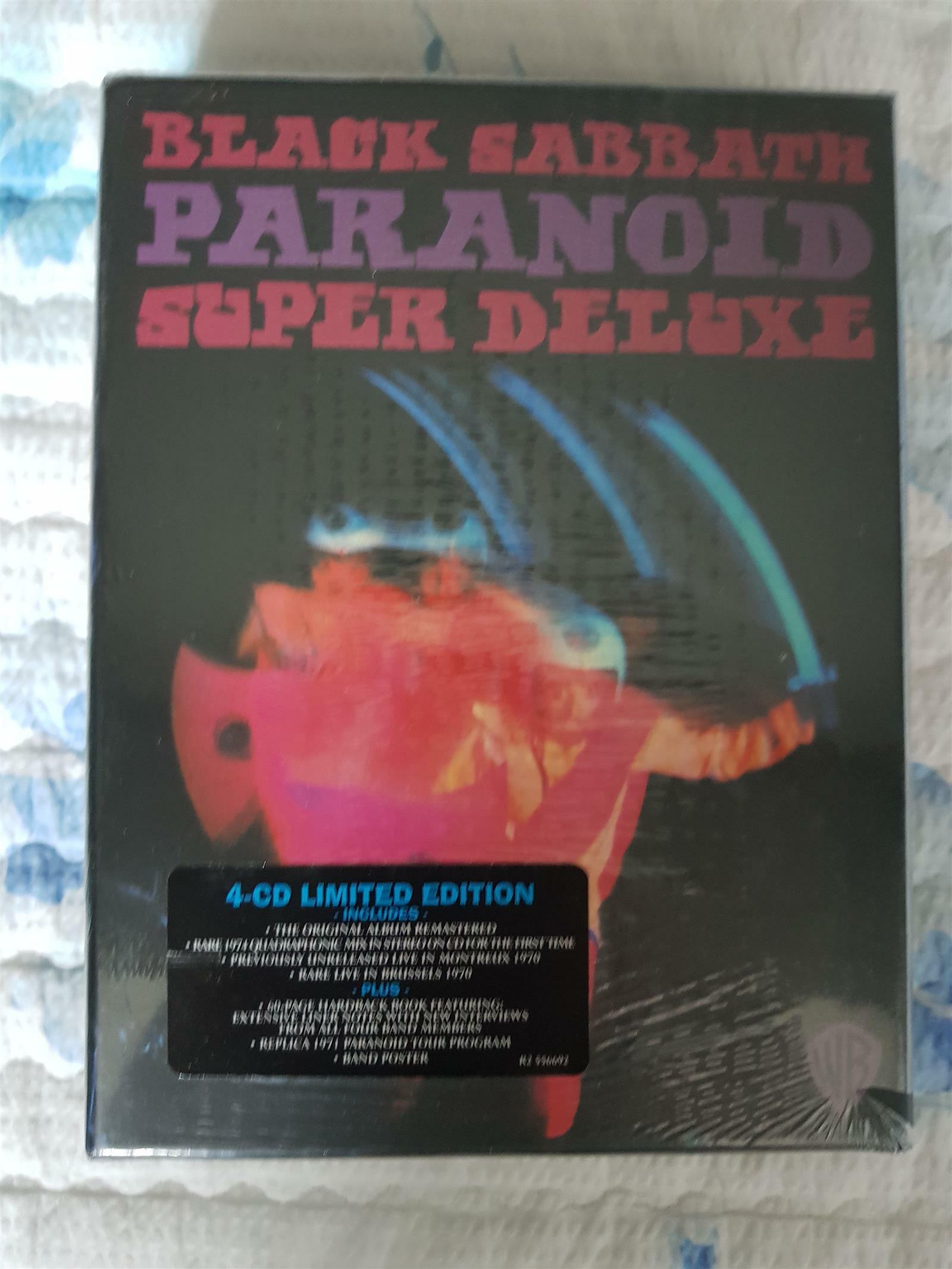 [중고] Black Sabbath Paranoid 4CD Super Deluxe Box 미개봉 신상품 | 알라딘