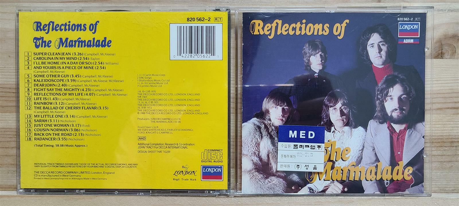 알라딘: [중고] [수입] The Marmalade – Reflections Of The Marmalade [CD]