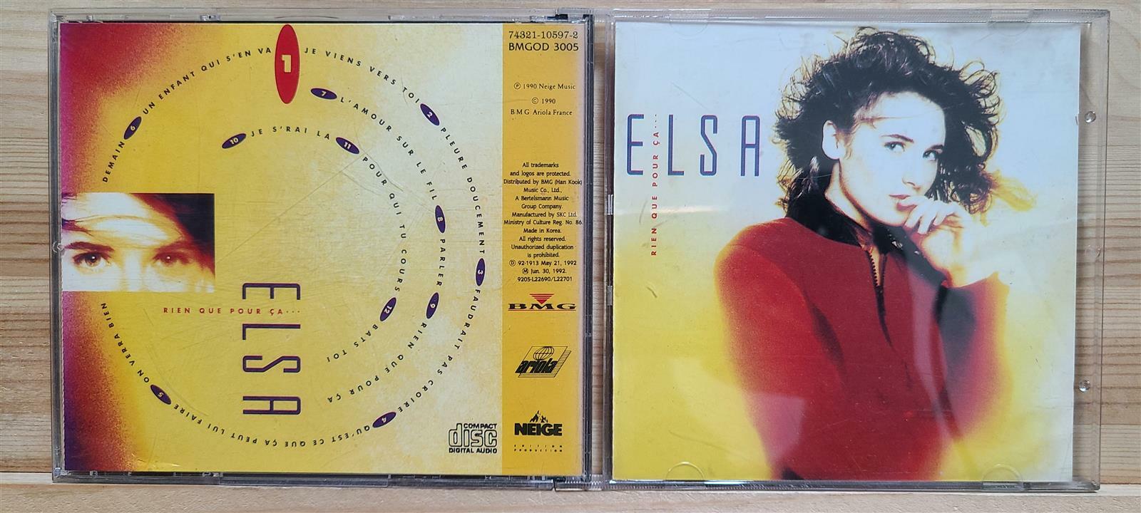 [중고] [CD] Elsa - Rien Que Pour Ça ... | Elsa | 알라딘
