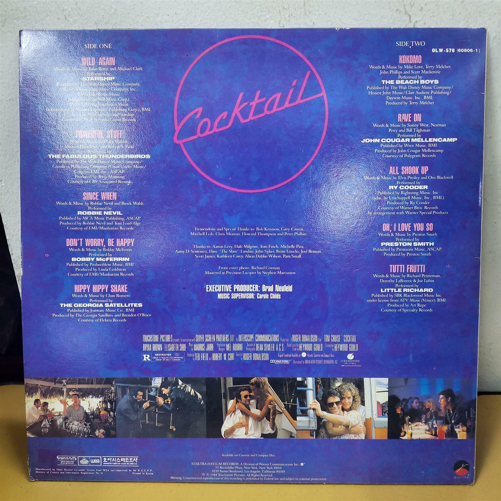 [중고] [LP] Cocktail - Original Motion Picture Soundtrack | 알라딘