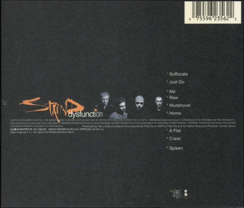 [중고] 스테인드 (Staind) - Dysfunction | 스테인드 (Staind) | 알라딘